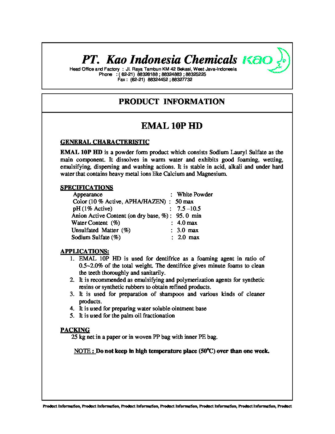 花王起泡粉(日本産)Sodium Lauryl Sulfate - 莎拉化工